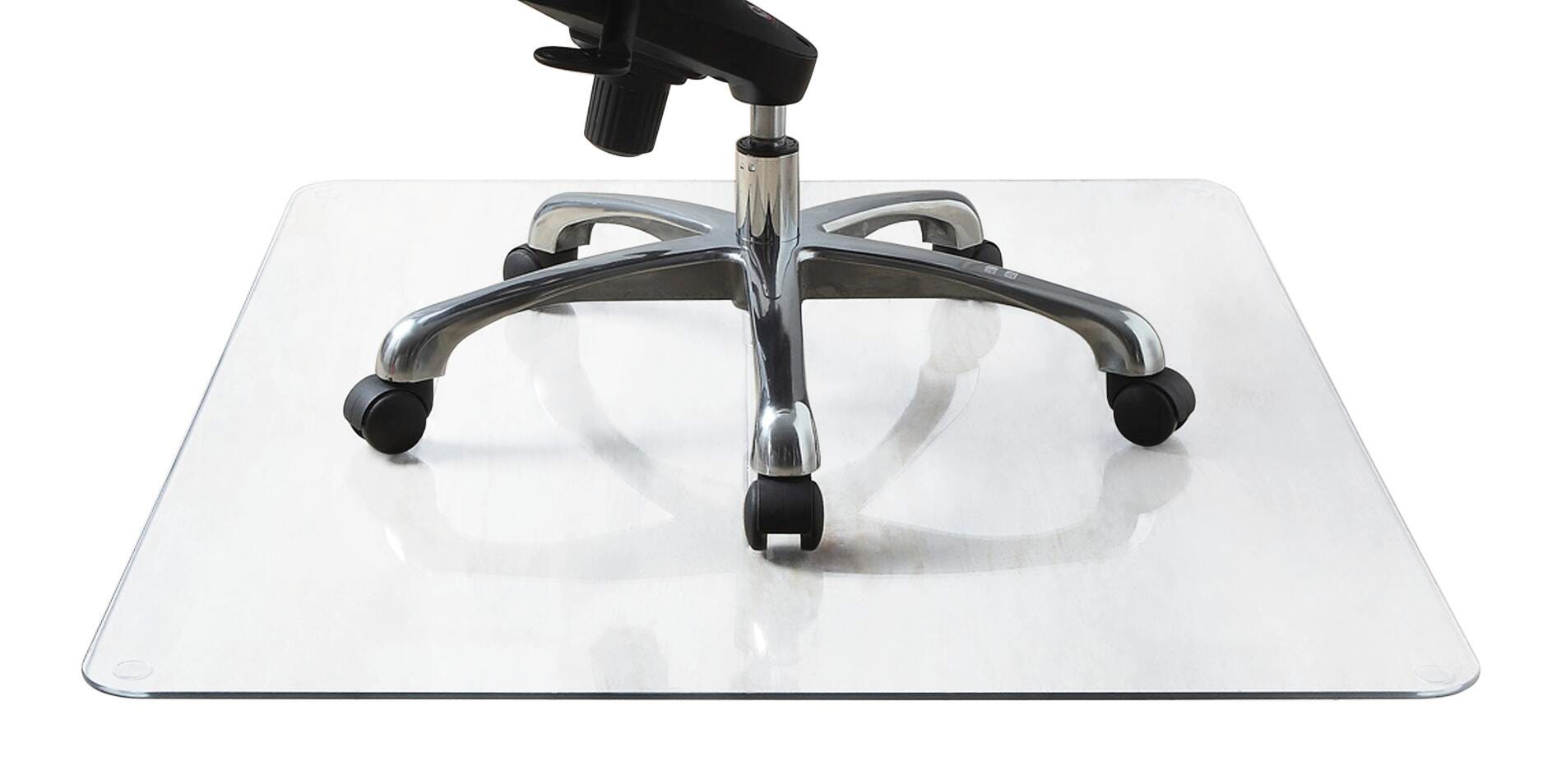 Lorell Tempered Glass Chairmat Clear
